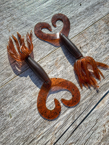 4" Double Tail Grubs- Goose #2 | Ramsey Baits