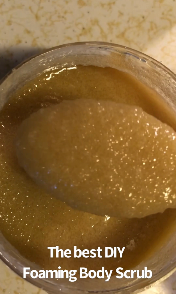The Best DIY Foaming Body Scrub
