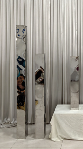 Mirror Pillar Silver | Architects of Vibe