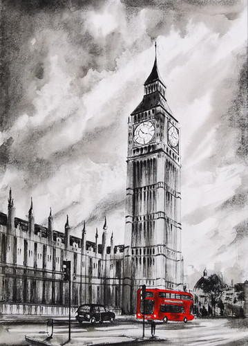 Big Ben Original Sketch | Ben Goymour