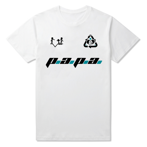 White 'Team PAPA' Logo T-Shirt | PAPA