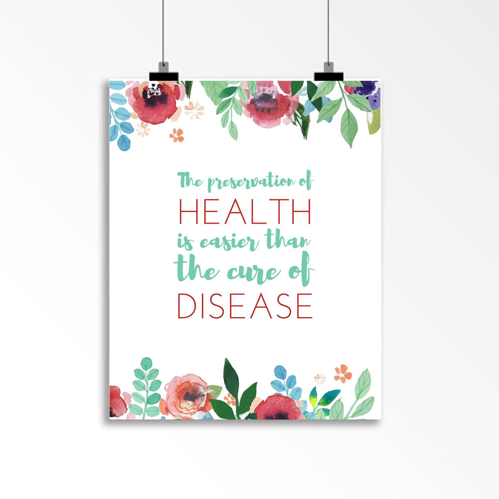 the-preservation-of-health-is-easier-than-the-cure-of-disease-wall-art