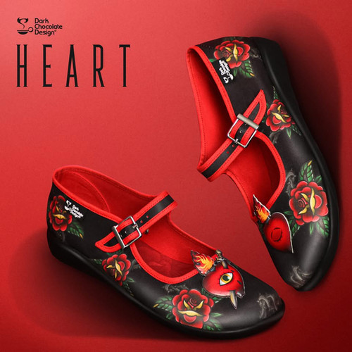 Heart - Hot Chocolate Design Shoes | Let's Wear it LOUD