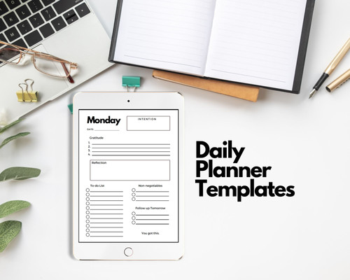 Digital Daily Planner Templates | The Sunshine Club