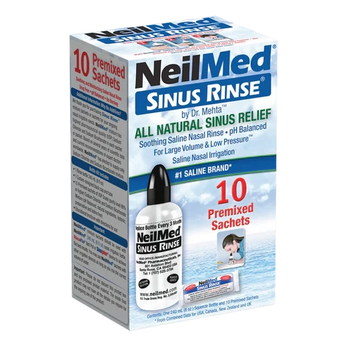 Sinus Rinse Starter Kit With 10 Packets | MaNaStore