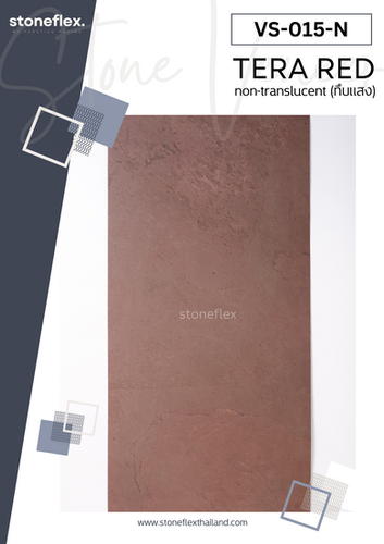 หินวีเนียร์ ทึบแสง (Stone Veneer) - TERA RED | StoneFlex
