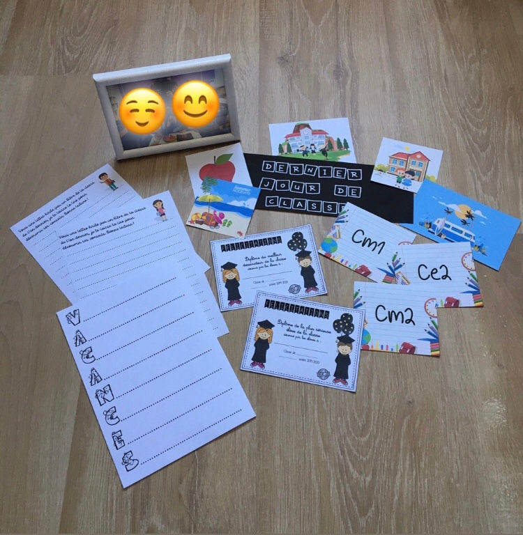 Livret souvenirs de fin d'année scolaire