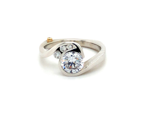 Peek-a-boo Engagement Ring | Johnson's Custom