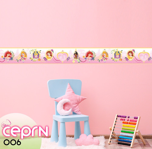 Cenefa Princesas rosa y amarillo | Os and Me