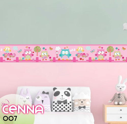 Cenefa Buhos Rosa | Os and Me