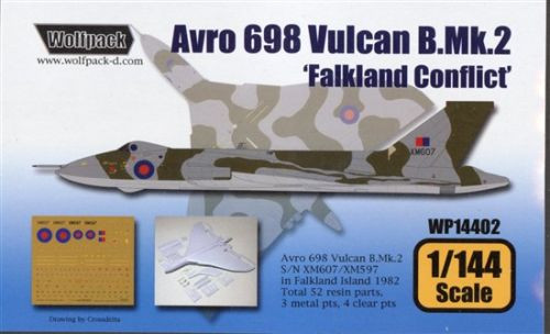 Wolfpack, Avro 698 Vulcan B. Mk.2 "Falkland Conflict" 1/144 | Marna ...