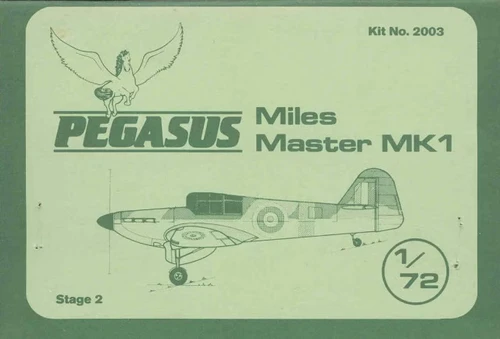 Pegasus, Miles Master Mk 1 Stage 2 No. 2003 172 Scale | Marna Hobbies 6