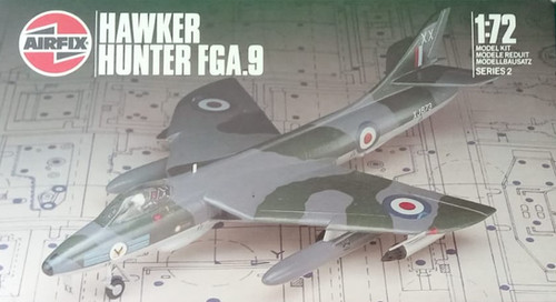 Airfix Model, Hawker Hunter FGA.9, Series 2, No. 02073, 1:72 Scale ...