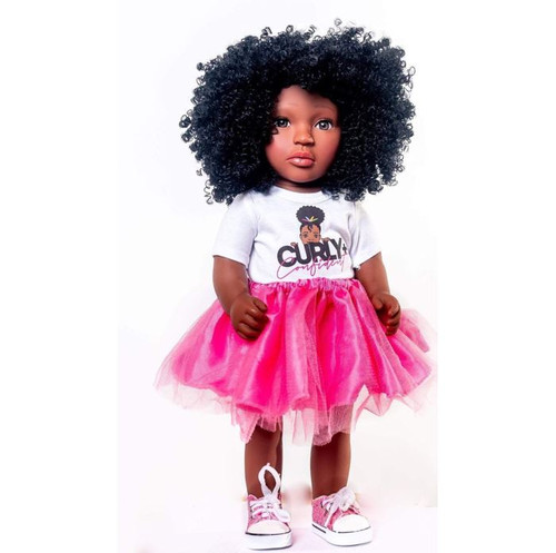 Beautiful Curly Me Leyla Doll (activity book included) Kids Toys Book ...