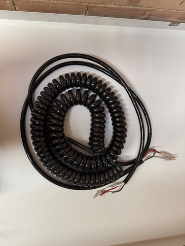 Mast coiled power/data cable - 6m | Solacraft Australia