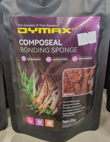 Dymax Bonding Sponge Brown 25g | Byrkley Aquatics