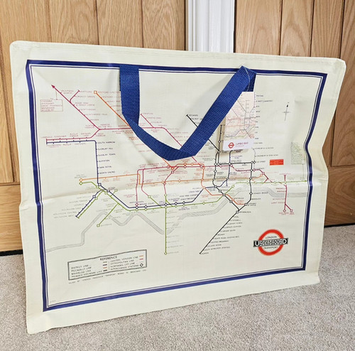 Jumbo Storage Bag - TfL Heritage Tube Map | Little Arch Boutique