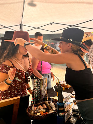 Rose & Co. Hat Bar | Mobile Custom Cowboy & Fedora Hat Bar for Events