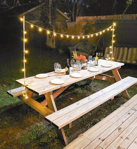 String lights portable tabletop set, attachable to any table. Perfect ...