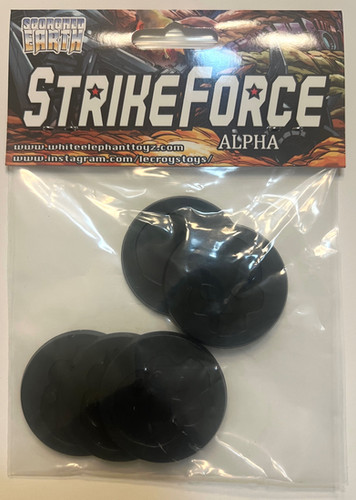 Strike Force Alpha (R.A.G.E.) Black Figure Stands 5 pack | White ...