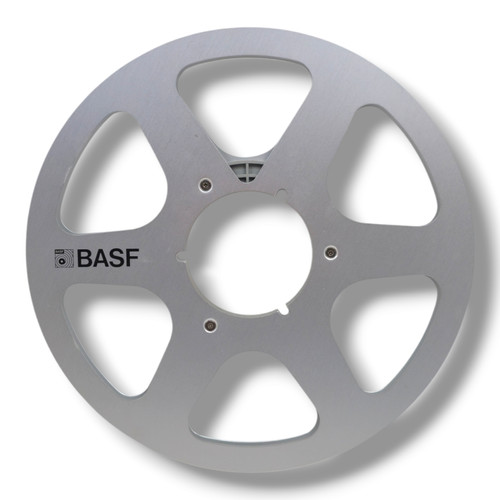 BASF 6 Hole 10.5" Reel to Reel NAB Spool [Metal] - ¼ Inch Tape Width ...