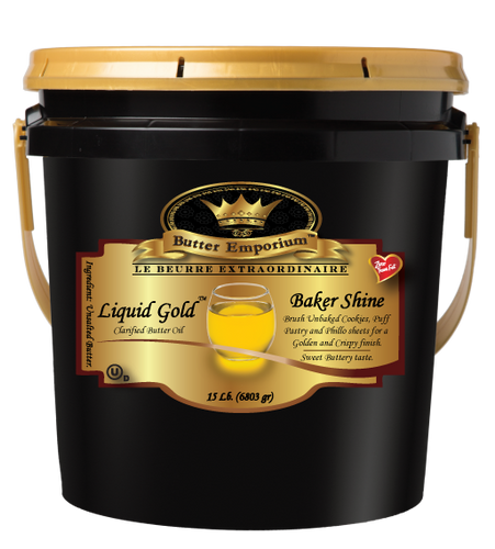Liquid Gold - Bakers Shine - 15 lbs Pail | Specialty Butter LLC