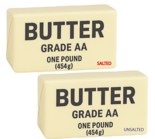 Butter Solids Combo- Salted - 6 x 1 Lb - Unsalted 6 x 1 Lb | Specialty ...