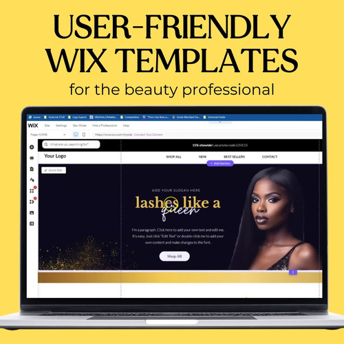 Lash Queen Wix Template | Vyola Ink