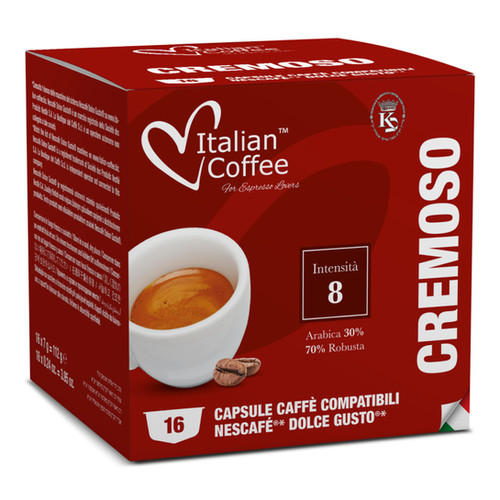 48 CAPSULES DE CAFE CREMOSO COMPATIBLES DOLCE GUSTO | lacapsuleitalienne