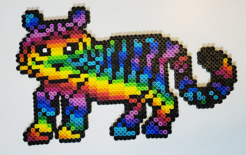 Perler Bead Tiger | Des10ationcreativity