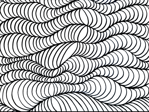Abstract Curvy Line Coloring Sheet | Des10ationcreativity