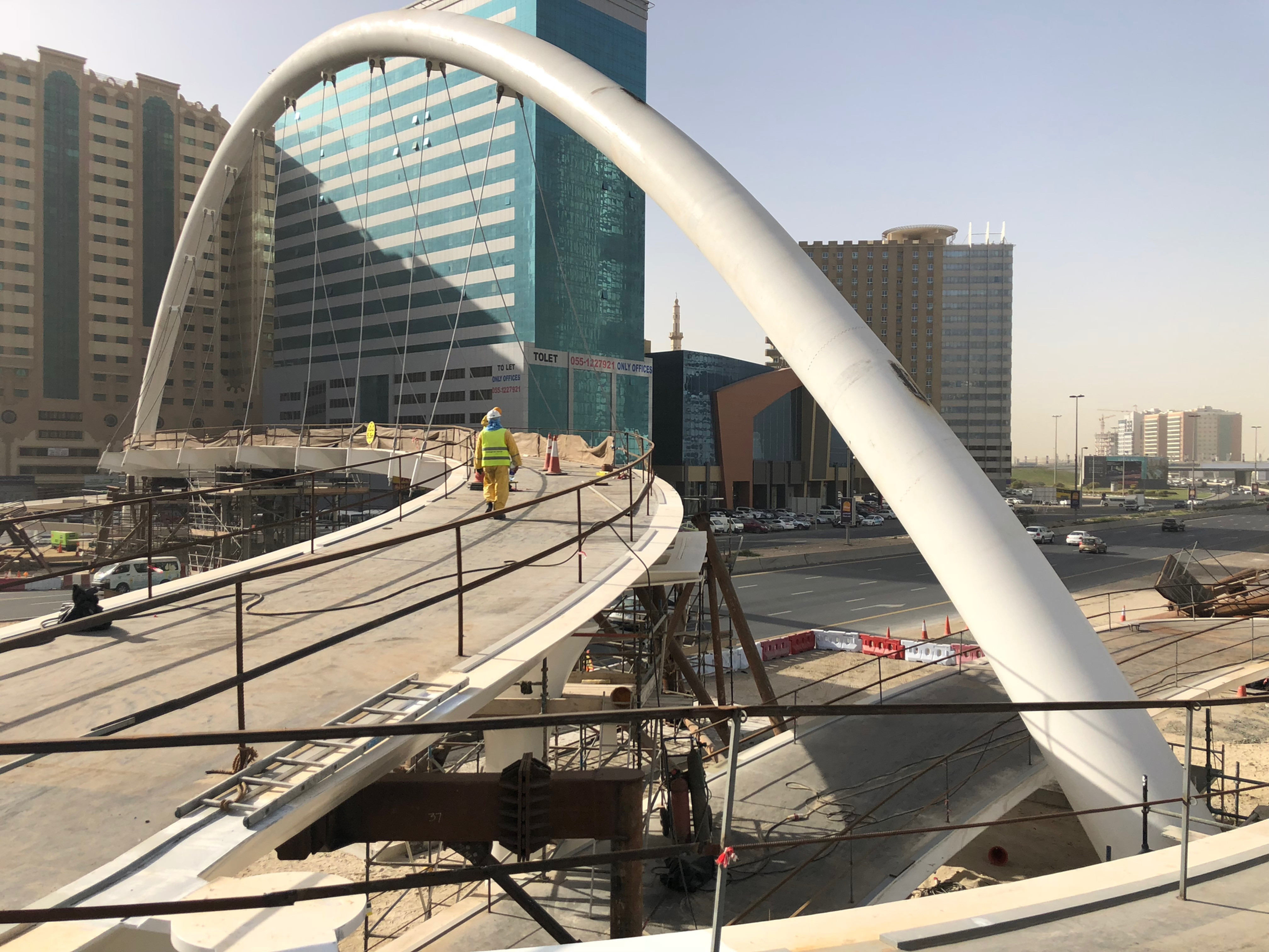 Al Ittihad Footbridge Arch | Bridge Structures | ESC Steel Structures