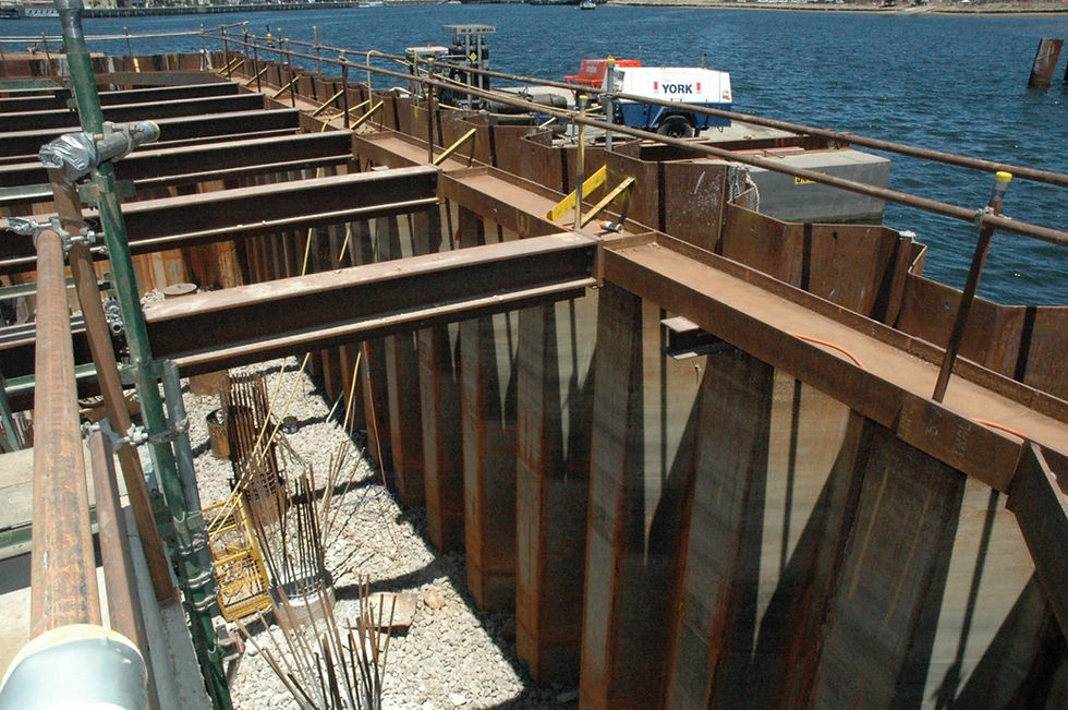 What is a cofferdam, its types, and uses in the construction industry?