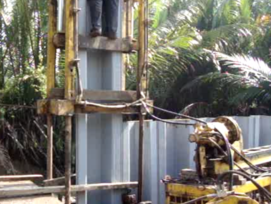 Vinyl Sheet Pile (PVC Sheet Pile) Driving Method