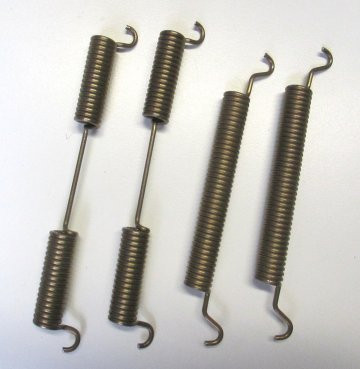 Rear Brake Shoe Return Springs, Set Of 4, Stainless Steel (INOX), Steel ...