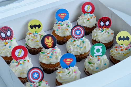 Superhero Cupcakes | APRIL SWEETS | Birthday Cakes | Toronto | Richmond ...