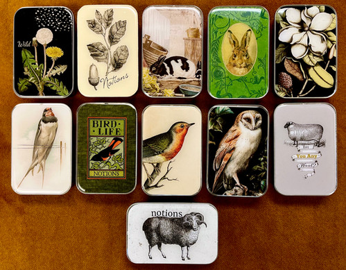 Handcrafted Notions Tins ~ Great for Classes/Retreats | jeromethomasdesigns