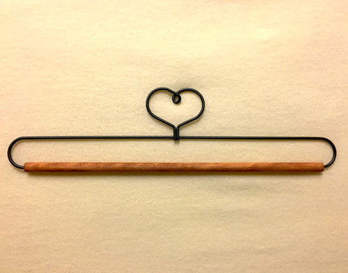 12" Heart Hanger with Removable Dowel | jeromethomasdesigns