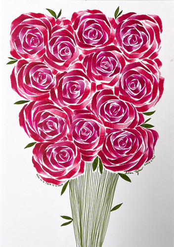 Bouquet de 13 roses | Stanis Ginger