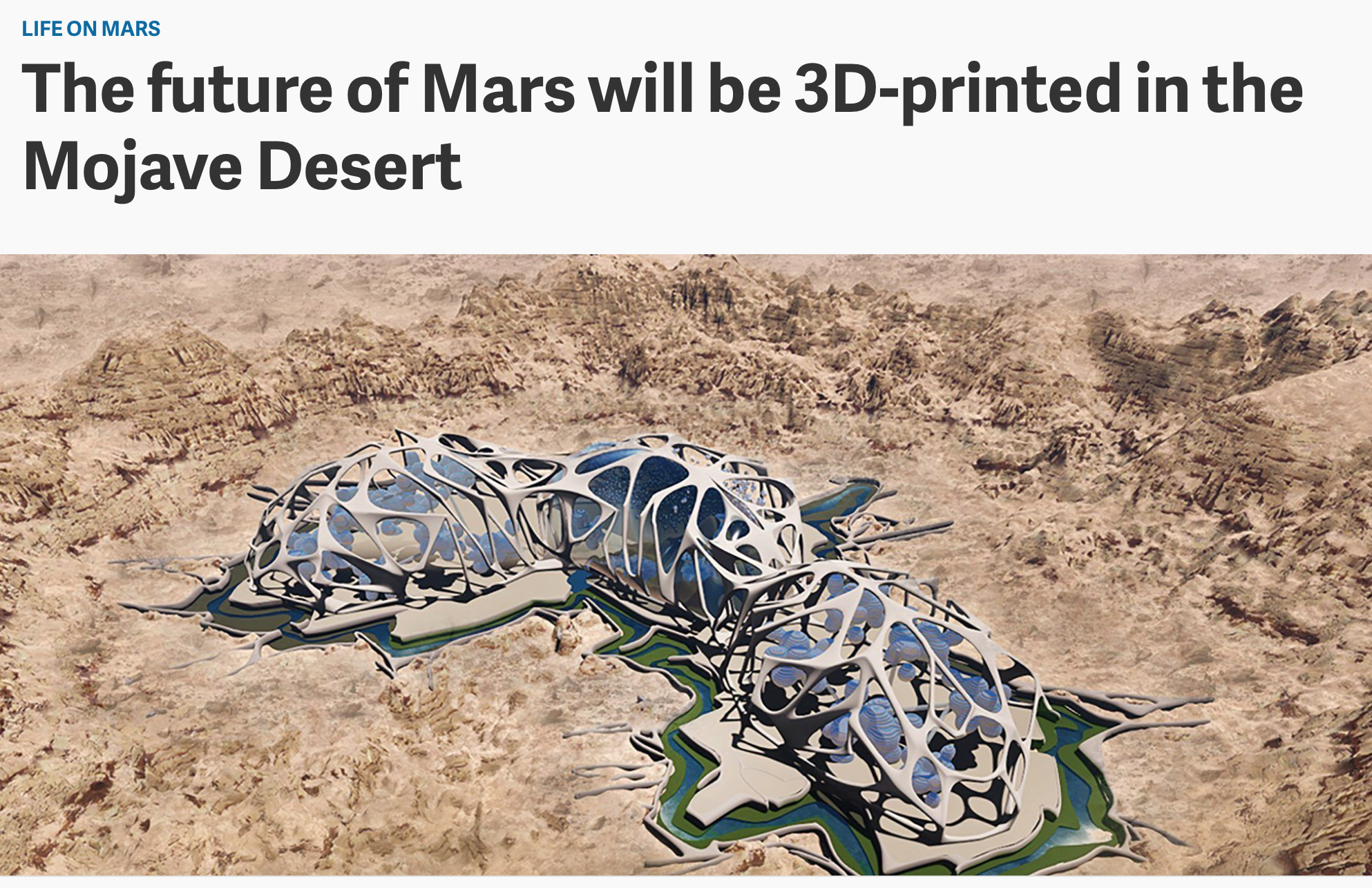 Mars Project | Mars City Design | United States