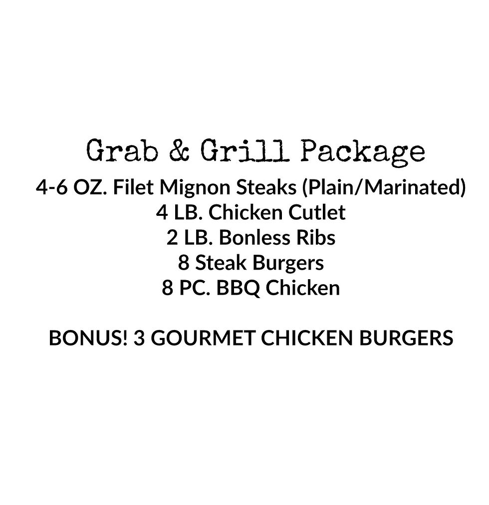 Grab & Grill Package | marino-meats