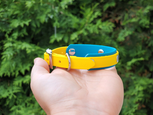 3/4" to 1/2" Reduced front overlay collar | That's so Fetch Coll