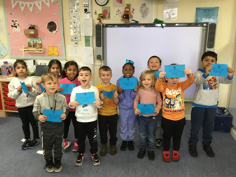 Reception - Autumn 1 100% Attendance