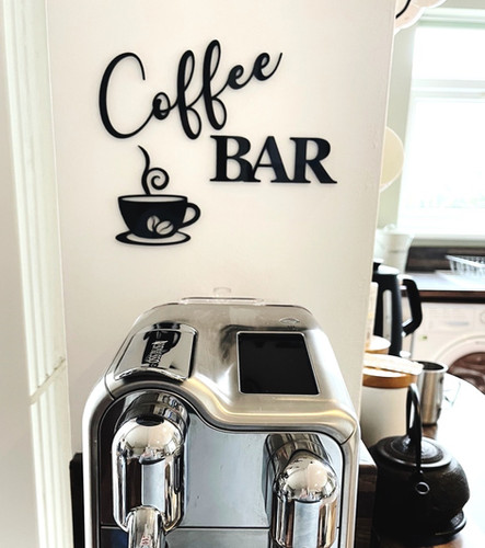 Script lettering “Coffee BAR’ | Nelmwood Designs