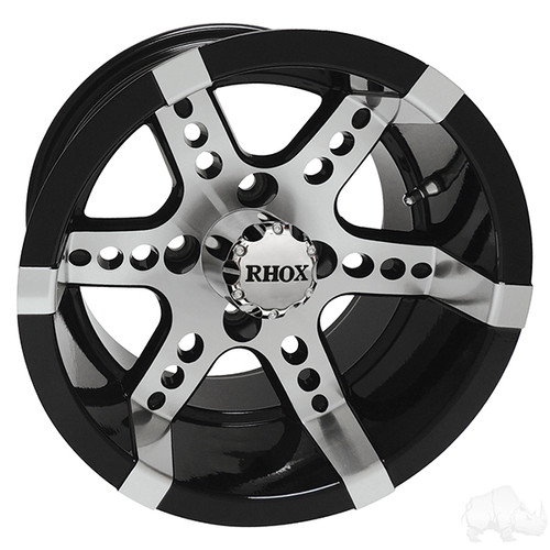 RHOX RX260, Machined w/ Black w/ Center Cap, 14x7 ET-25 | Revolution ...