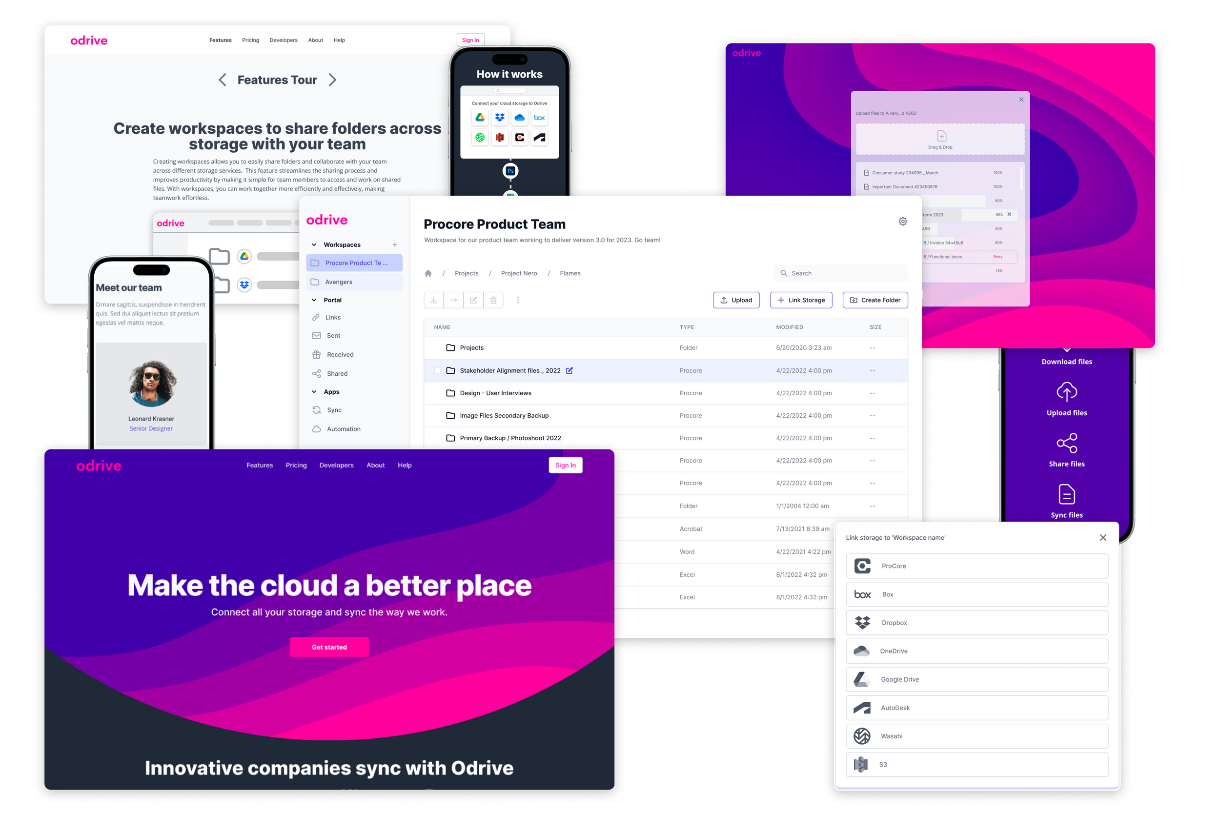 Cloud Storage SaaS Application | PORTFOLIO UX