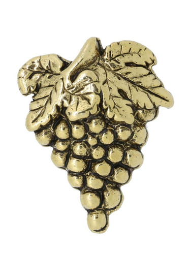 Grapes Pin in Gold finish only. (Pewter finish is sold out.) | NSDOAF