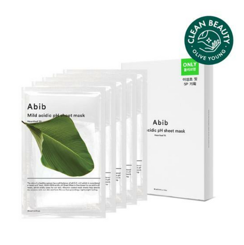 [Abib]弱酸性phシートマスク ドクダミフィット 5枚セット | PlanPlus Store