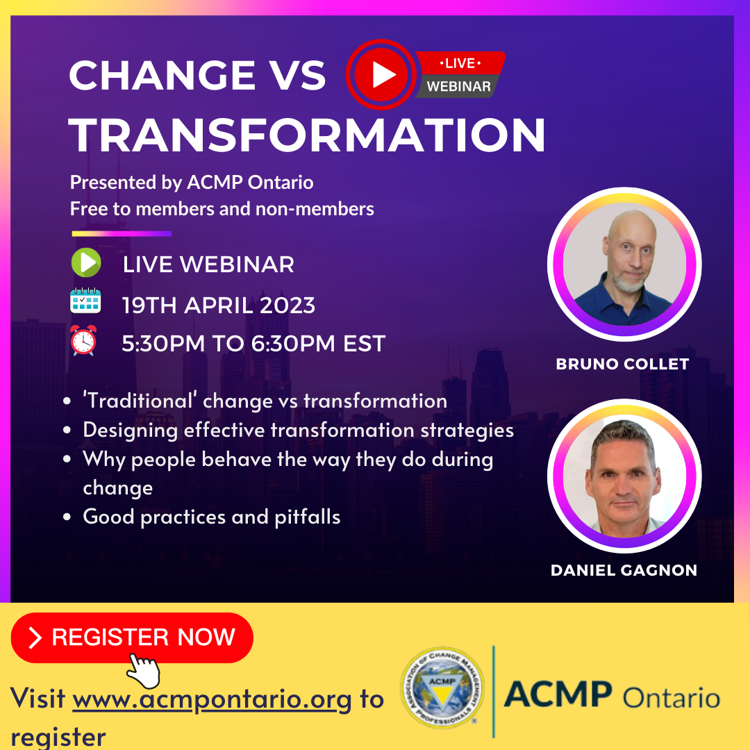 Change vs. Transformation: How to influence behaviors in a complex and ...