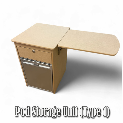 Campervan Pod / Kitchen Flat Pack 'A Grade' HDF Storage Unit (Type 1 ...